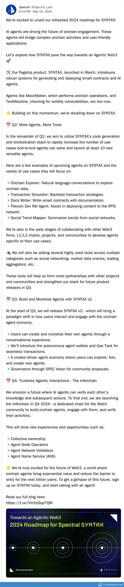 Spectral Spec 2024 Syntax Roadmap