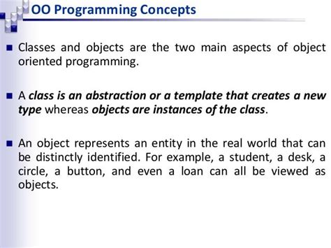 Oop Objectsclasses