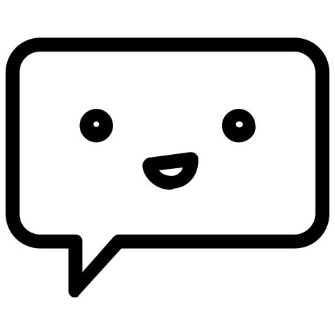 웃는 얼굴의 흑백 말풍선 벡터 Unsplash의 무료 새 메시지 이미지