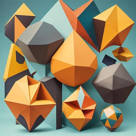 Premium Ai Image Geometric Shapes