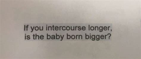 Sex Ed Questions That Dont Make Any Sense At All Barnorama