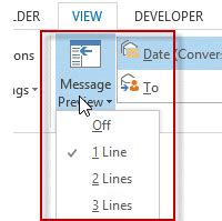 Tip Auto Preview Email In Outlook Outlook Tips
