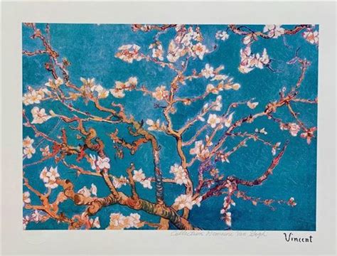 Vincent Van Gogh Van Gogh Blue Almond Blossoms Estate Mutualart