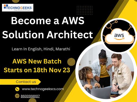 Technogeeks On Linkedin Aws Solutionarchitect Techtraining