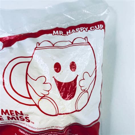 Mr Happy Cup Mcdonalds Happy Meal Toy 2021 Mr Men Little Miss Sealed