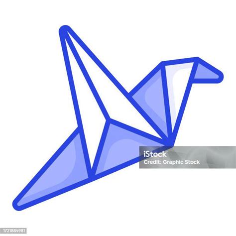 종이를 장식적인 모양과 그림으로 접는 예술 현대적인 스타일의 종이 접기 아이콘 고체에 대한 스톡 벡터 아트 및 기타 이미지 고체 공예 그라데이션 Istock