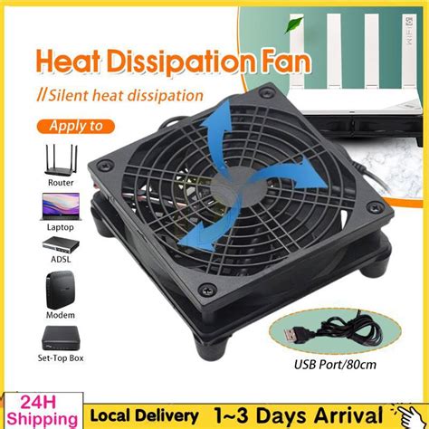 🔥1800rpm Modem Fan Router Set Top Box Cooling Fan Tv Box Cooler Desktop 12cm Computer Usb Fan