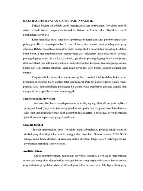 Ilustrasi Pembuatan Flowchart Analitik Pdf