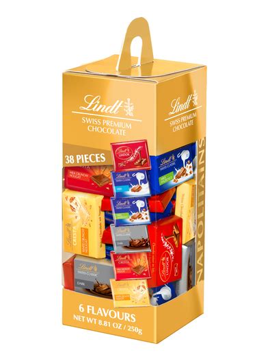 Lindt микс от шоколадчета 250 гр 38 бр Продуктови Категории Шоколади Магазин за шоколад
