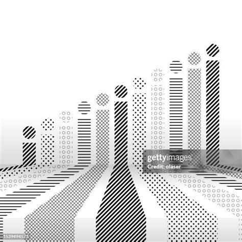 Chart Of Patterns 3d Bar Graph Showing Progress On Wall High Res Vector Graphic Getty Images