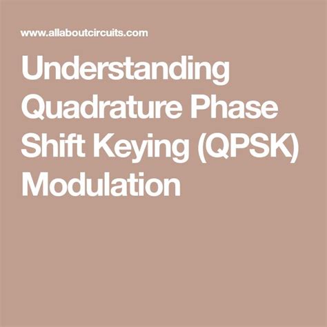 Understanding Quadrature Phase Shift Keying Qpsk Modulation Understanding Amateur Radio Shift