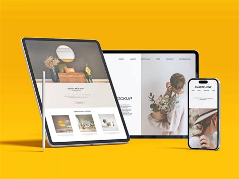 Two Ipad And Iphone Free Ui Mockup Set