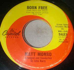 Matt Monro Born Free 1966 Vinyl Discogs