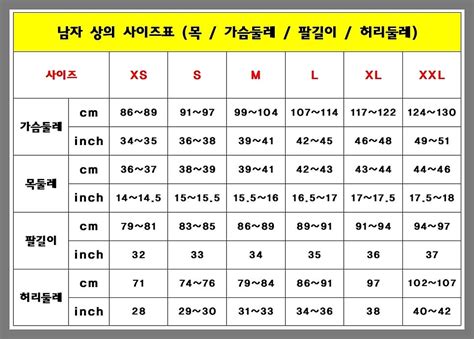 남자 바지 사이즈표 남성 허리 치수 재는법 네이버 블로그