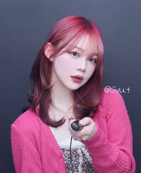 홍대이지헤어 지유실장🦋 홍대염색지유쌤 On Instagram 헤어지유 ʜᴀɪʀ ᴊɪʏᴜ👑 탈색1번으로 쨍한 체리레드 염색🍒 체리레드 핑크레드 오렌지레드로 물빠짐이