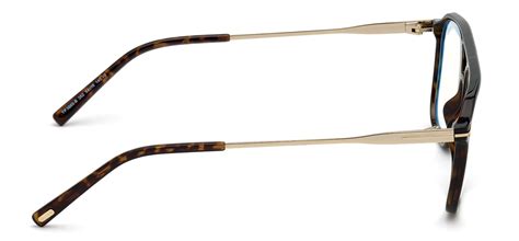 Tom Ford Ft5665 B Glasses Dark Havana And Gold Tortoiseblack