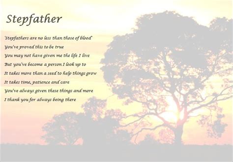 Stepdad Poem For A Special Fathers Day Tribute