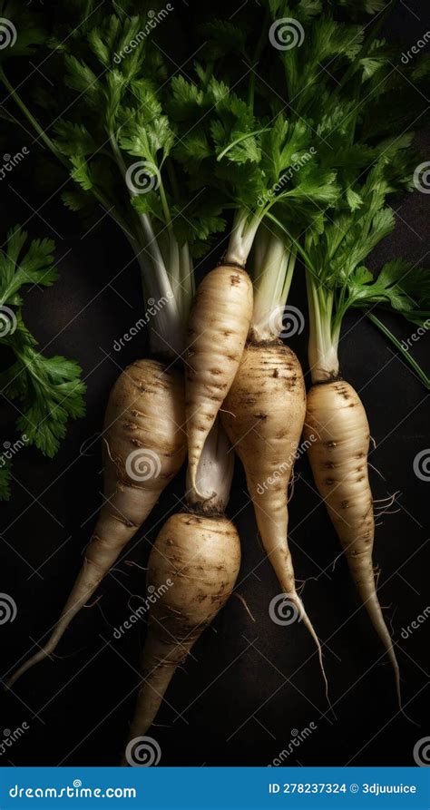 Fresh Organic Parsnip Vegetable Vertical Background Stock Illustration Illustration Of Tasty