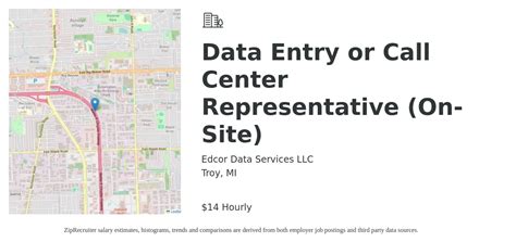 Edcor Data Services Data Entry Or Call Center Representative Job Troy
