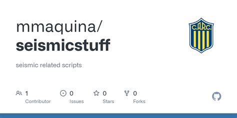 GitHub Mmaquina Seismicstuff Seismic Related Scripts