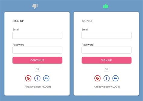 12 Best Practices For Sign Up And Login Page Design