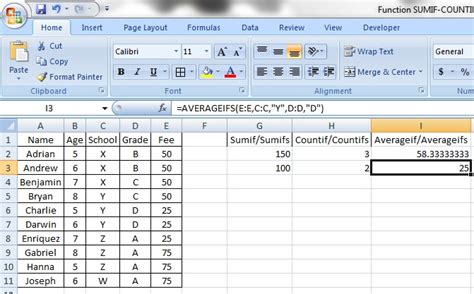 functions 8 sumif countif and averageif excelpunks training consultancy solutions