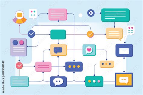 This Flowchart Showcases Various Message Communication Pathways Used In