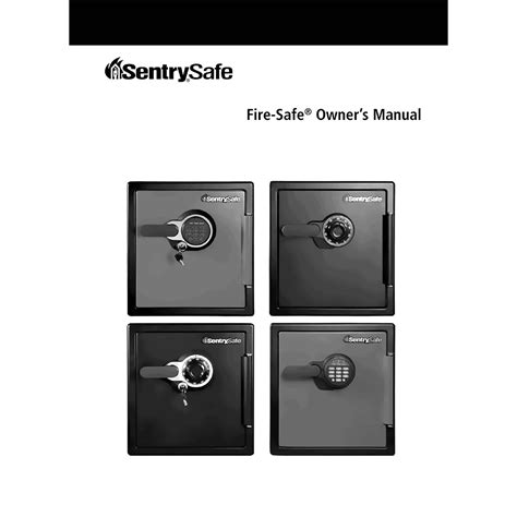 SentrySafe SF123ES Digital Fire Safe User Manual