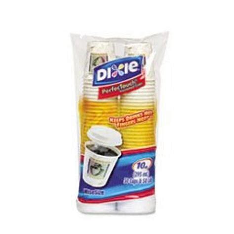 Dixie Perfectouch 10oz Disposable Coffee Cups With Lids 50 Pack