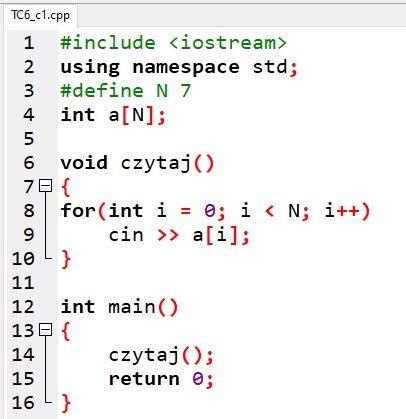 Stosowanie tablic w języku C i list w języku Python Informatyka zakres rozszerzony