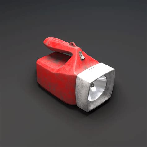 vintage flashlight 3d model low poly unity ue4 cryengine