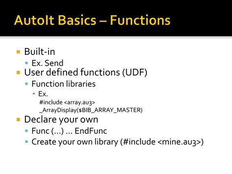 PPT AutoIt For The Rest Of Us PowerPoint Presentation Free Download ID