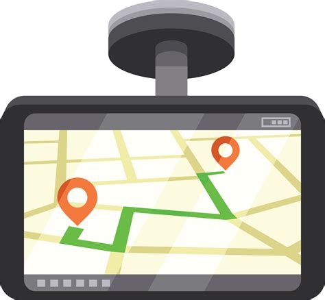 Vector Image Of A Gps Satellite Navigation Device 22599726 Vector Art At Vecteezy