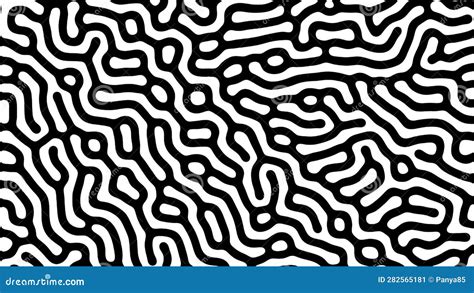 Reaction Diffusion Organic Pattern Cell Division Stock Illustration