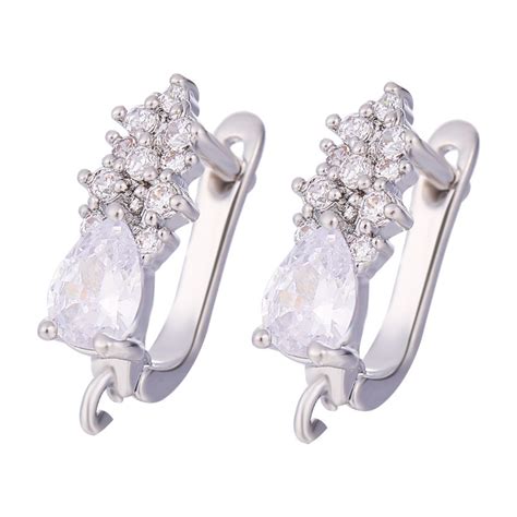 Badu Bg 4 бр Златни сребърни медни закопчалки Куки за обеци Shvenzy Конектори за кабели за