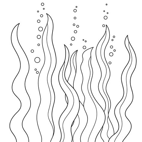 Seaweed Coloring Page Printable [2025]