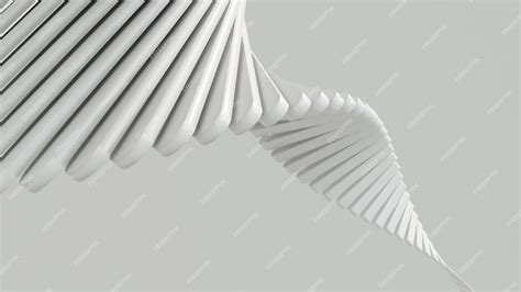 Premium Photo 3d Render Of Abstract Geometric Parametric Architecture