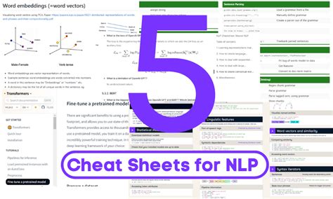 Top 5 Nlp Cheat Sheets For Beginners To Professional Kdnuggets