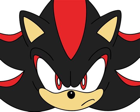 Shadow The Hedgehog Face Svg And Png Detailed Gaming Character Design