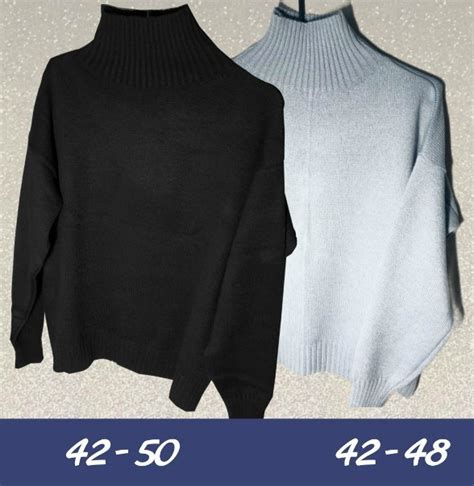 Джемпер женский оверсайз базовый повседневный свитер с горлом с разрезами по бокам Кофта