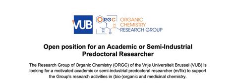 Sbl Group On Linkedin Open Position For An Academic Or Semi Industrial