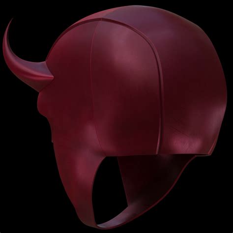Daredevil Comic Cowl 3d Model Wireframe