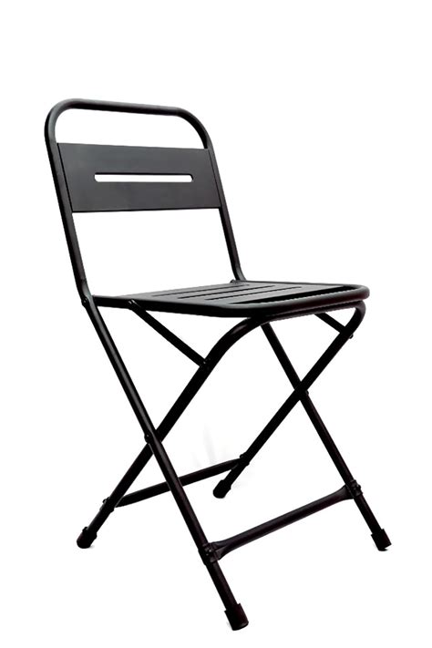 Enclosal Carbon Steel ‎black Folding Chair Comfortable And Portable
