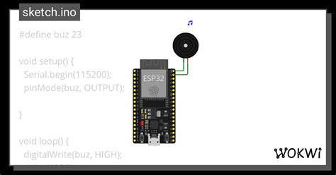 Buzzer Exp Wokwi Esp32 Stm32 Arduino Simulator