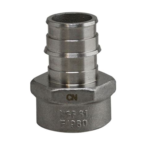 Bossscep Fa10 1 F1960 Cold Expansion Adapter Pex X Fnpt 200 Psi 304 Stainless Steel First
