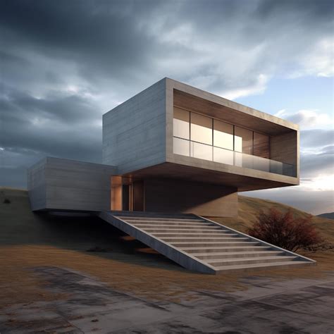 Modern Monolith Dawns Embrace On Abstract Architecture Generative Ai