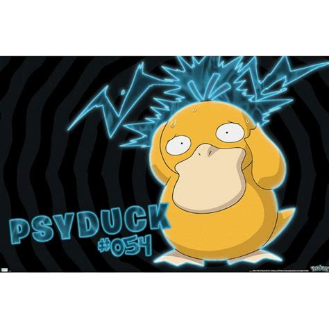 Pokemon Psyduck Confusion Wall Poster 22 375 X 34