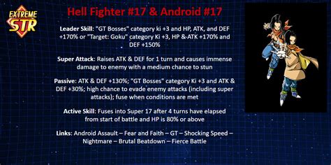 Fusing Hellfighter 17 And Android 17 Dokkanfest Concept R Dbzdokkanbattle