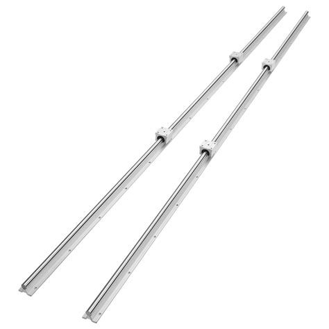 Bentism 2pcs Sbr16 2000mm Linear Guide Rail Slide Rail 4 Pcs Sbr16uu Bearing Block