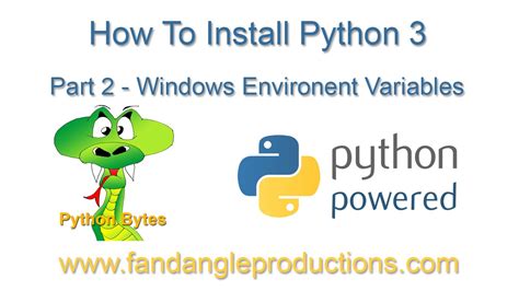 python 3 install on windows enviroment variables youtube